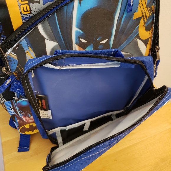 Batman | Accessories | Batman Backpack With Detachable Lunchbox | Poshmark